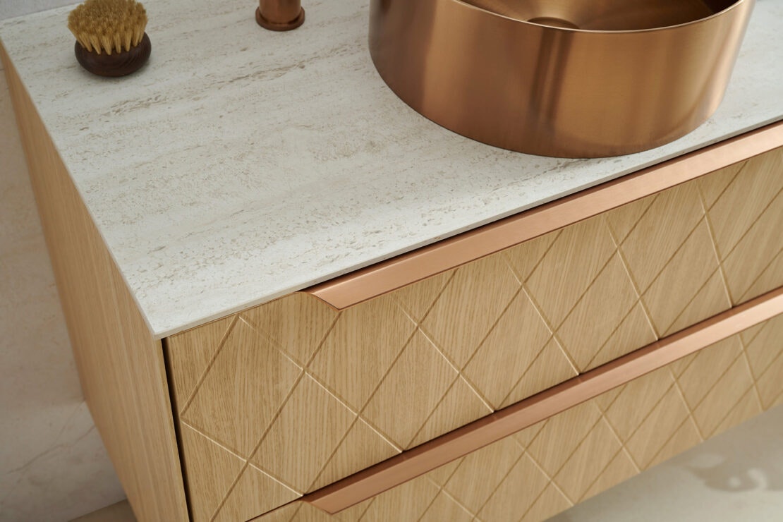 Beautiful bathroom furniture with Dekton at Scala Bad - Cosentino