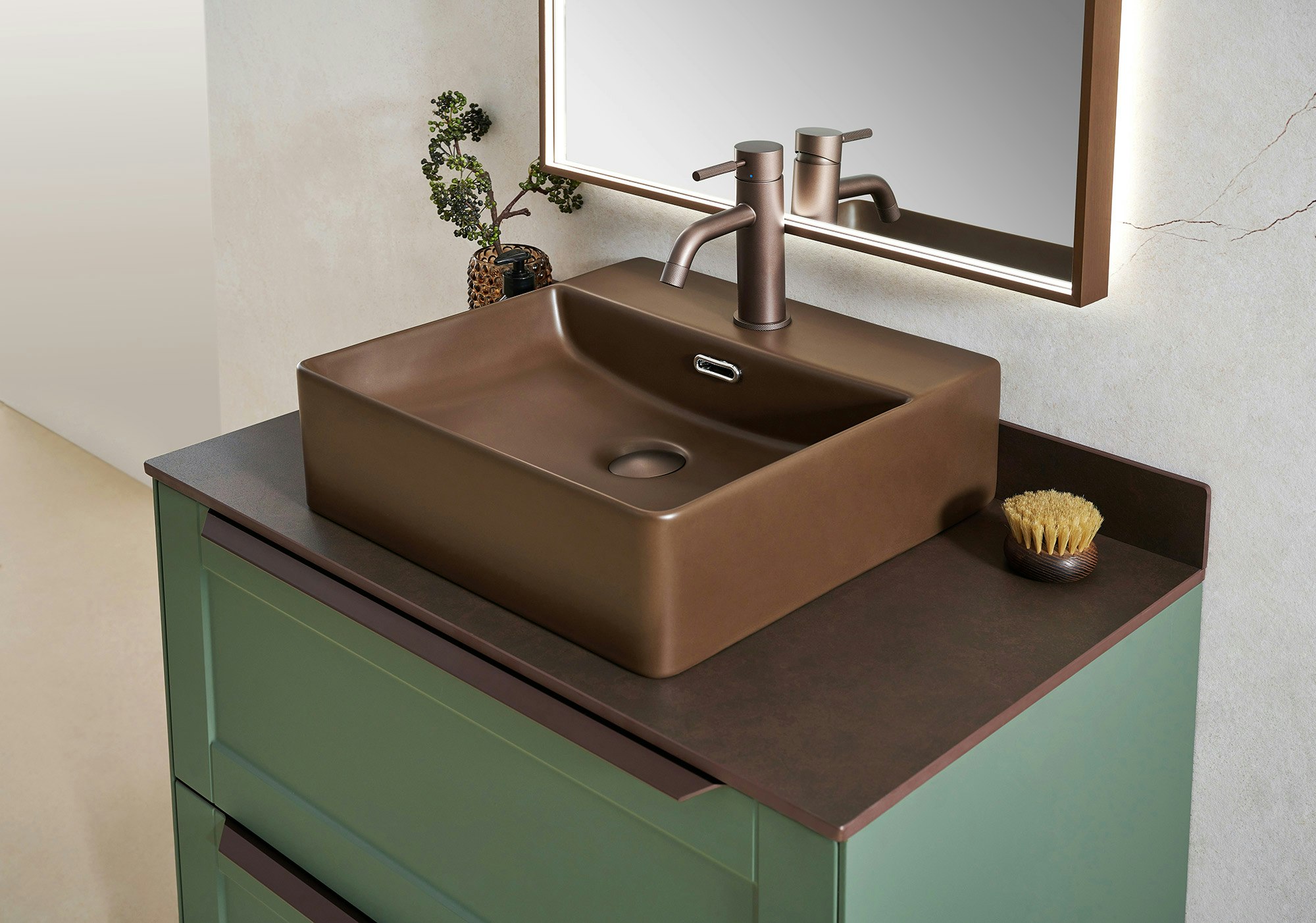Beautiful bathroom furniture with Dekton at Scala Bad - Cosentino