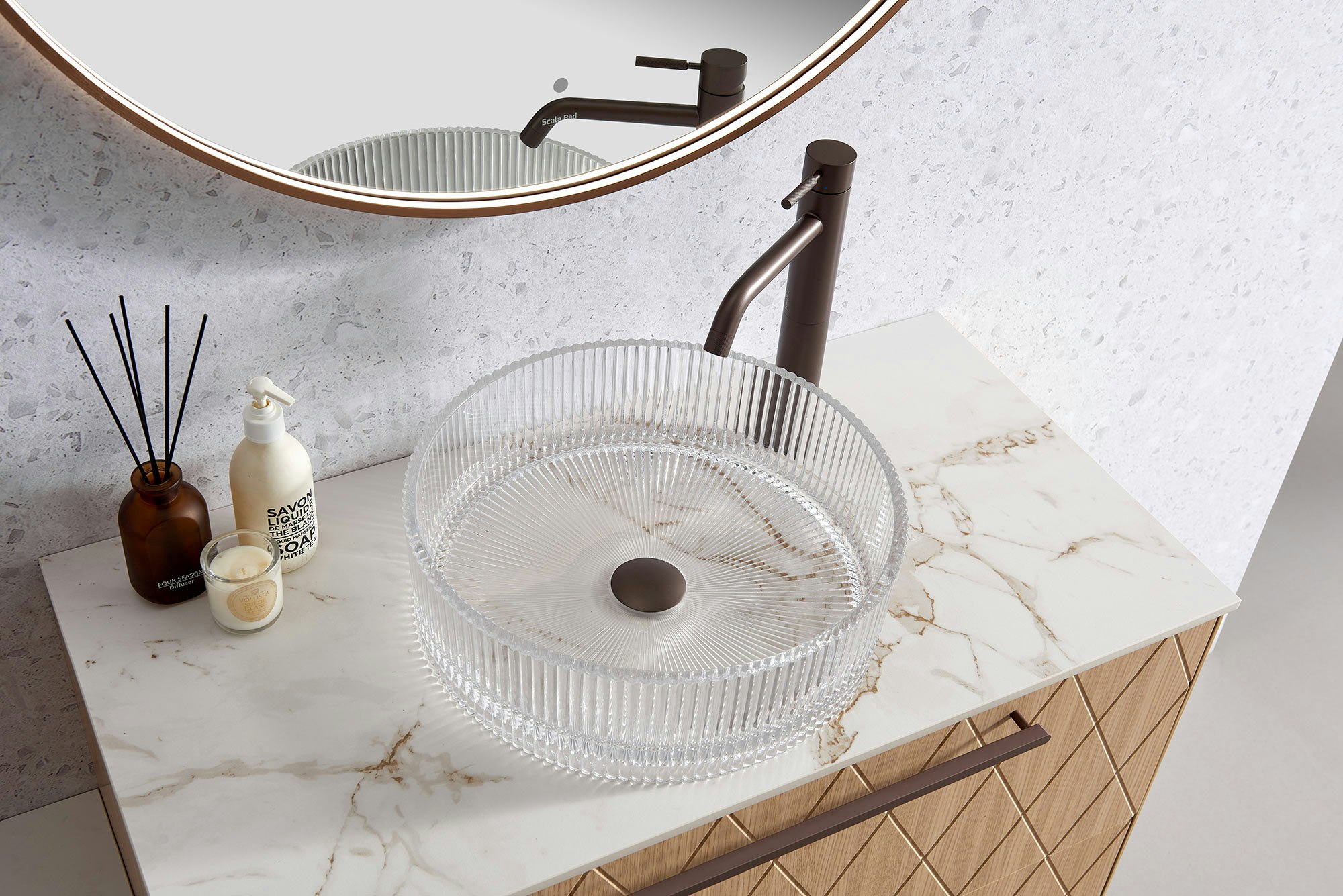 Beautiful bathroom furniture with Dekton at Scala Bad - Cosentino