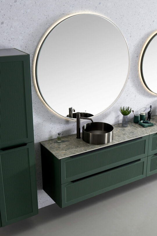 Beautiful bathroom furniture with Dekton at Scala Bad - Cosentino