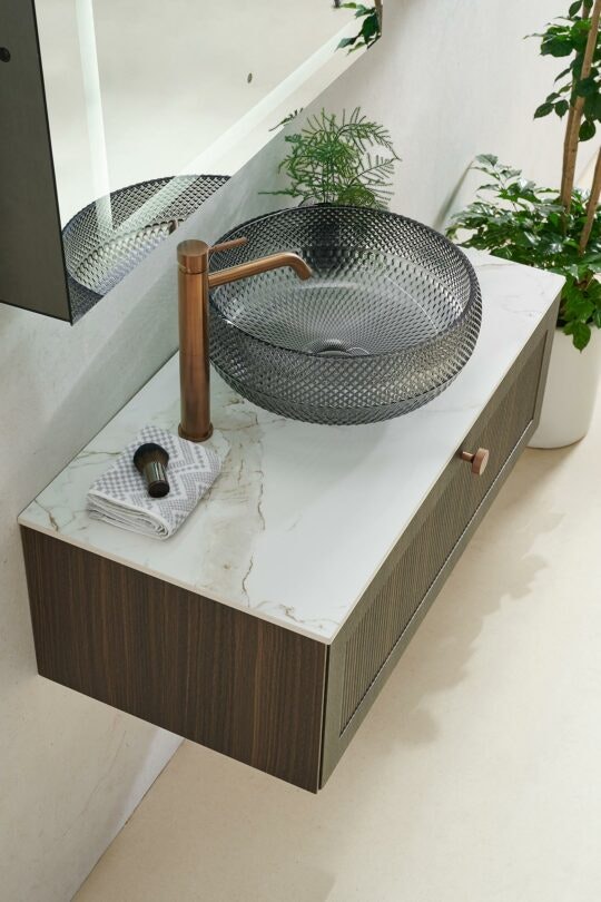 Beautiful bathroom furniture with Dekton at Scala Bad - Cosentino