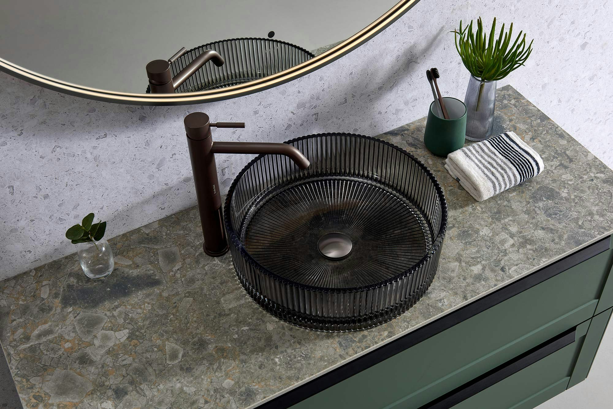 Beautiful bathroom furniture with Dekton at Scala Bad - Cosentino