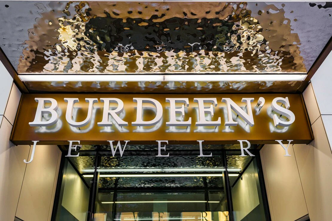 Dekton creates a modern jewelry box for the facade of Burdeen’s Jewelry ...