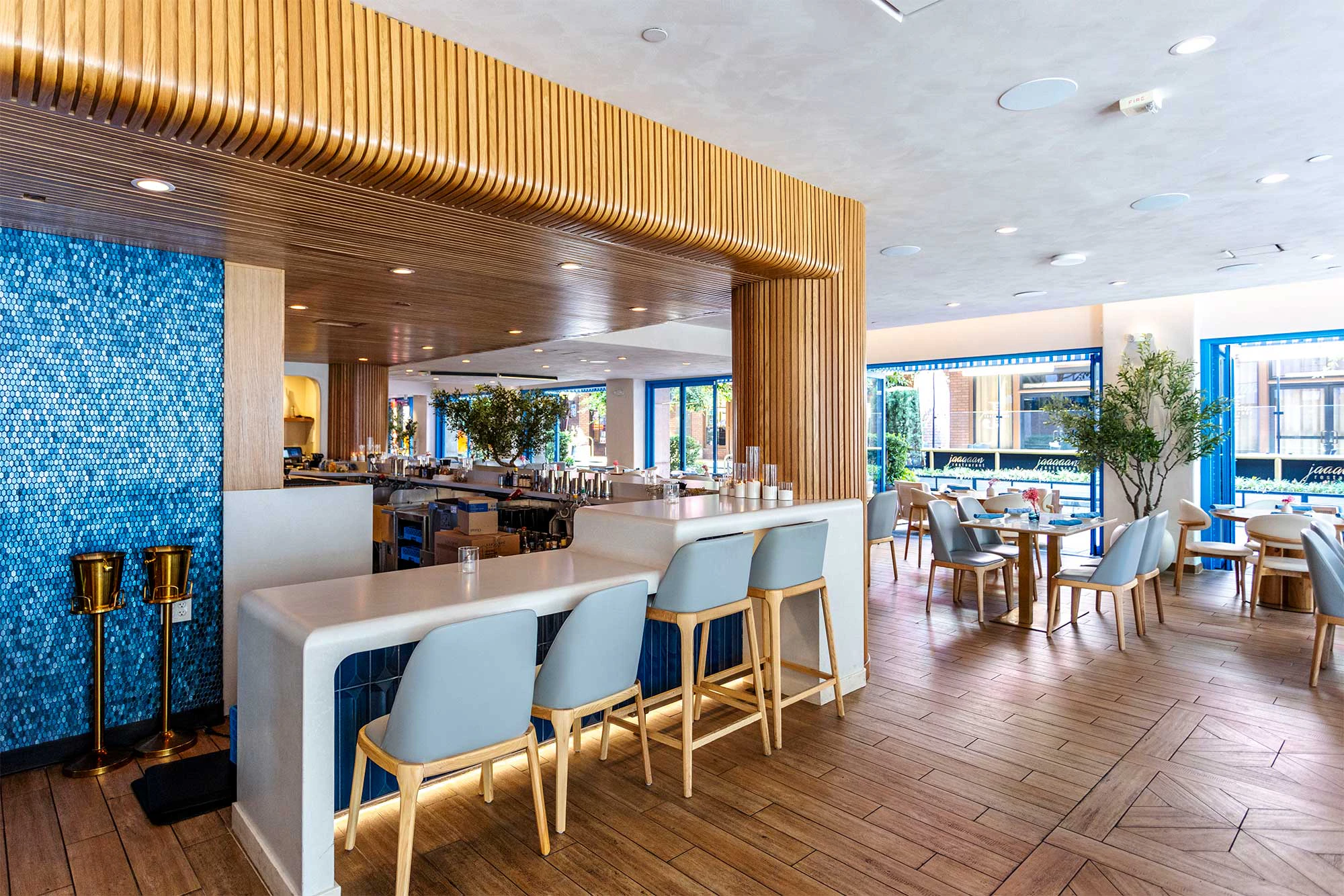 Point of Design brings the essence of Santorini to a Los Angeles Greek ...