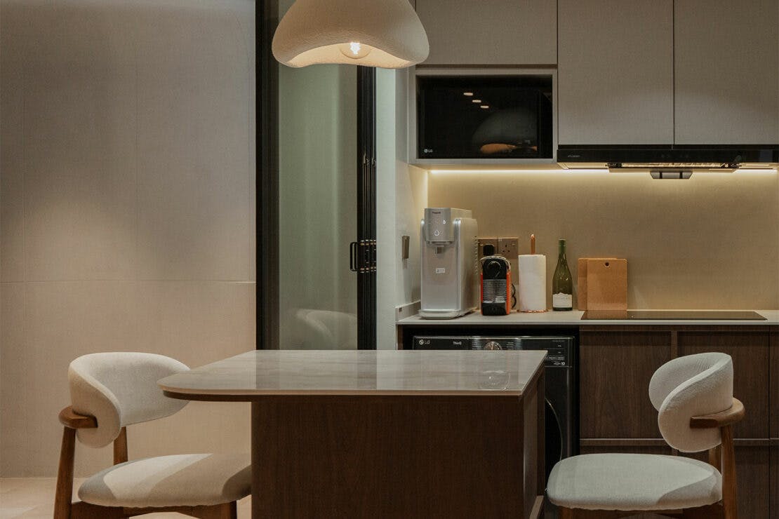 An urban apartment in Singapore inspired by the colours of nature - Cosentino