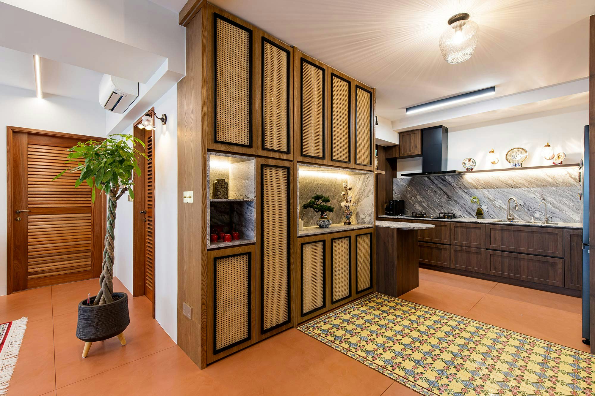 Dekton Arga creates an elegant atmosphere in this open plan kitchen ...