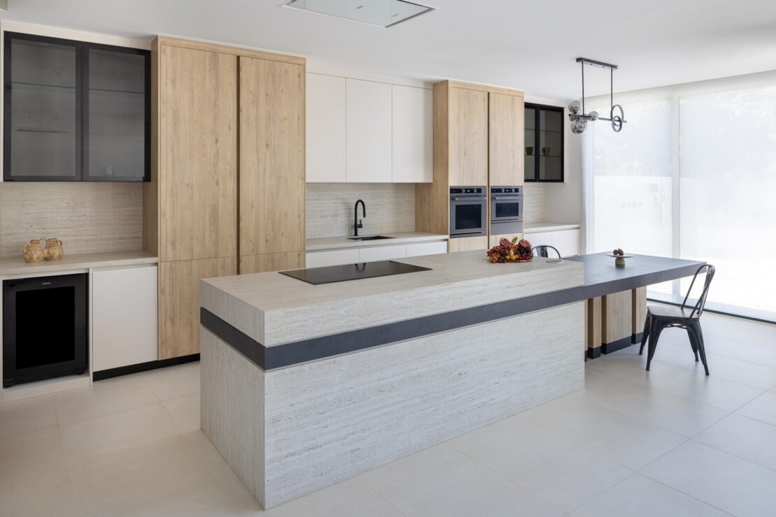 This kitchen island steals the spotlight thanks to its unique ...