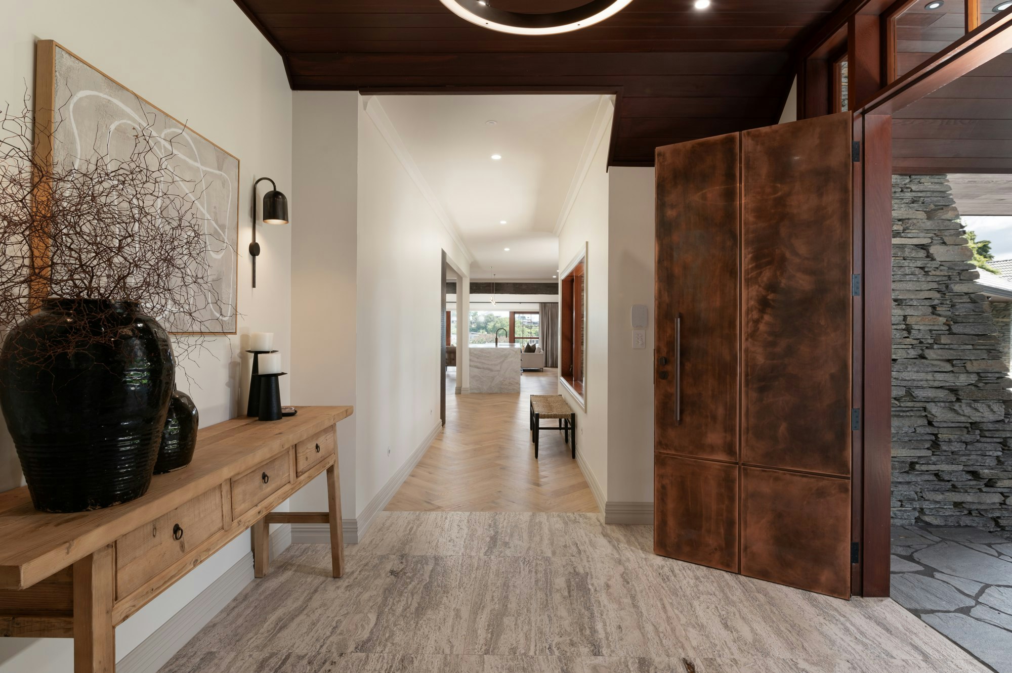 Dekton Arga creates an elegant atmosphere in this open plan kitchen ...
